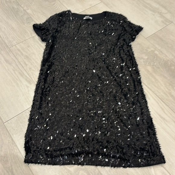 Bar III | Dresses | Bar Iii Black Dress Sz Medium Sequin All Over ...